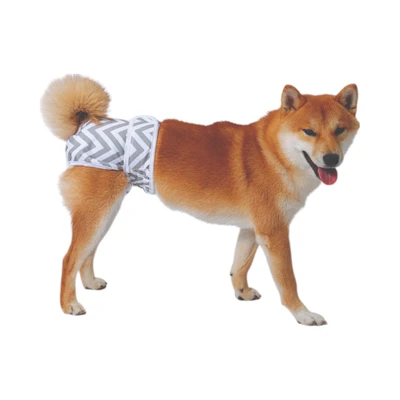 Jual M Pets Ukuran L Popok Anjing Betina Pants Washable Putih Abu Abu ...