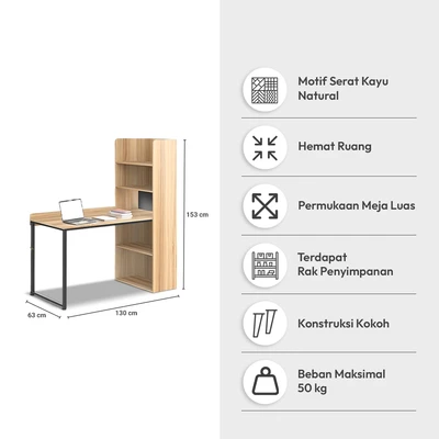 Jual Informa Joviel Meja Kantor - Walnut Terbaru | Ruparupa