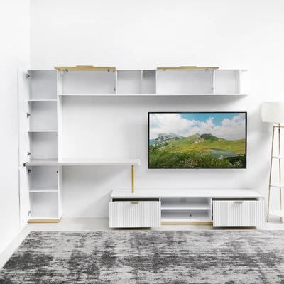 Jual Informa Illona Set Lemari Tv Entertainment Center Putih Terbaru ...