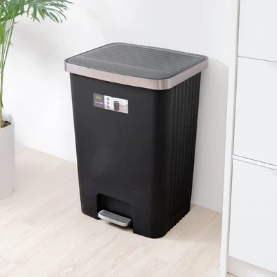 Jual Eko 70 Ltr Hana Tempat Sampah Pedal Hitam Terbaru | Ruparupa