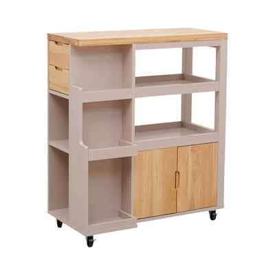 Jual Informa Noriel Rak Troli Dapur Cokelat Taupe Terbaru | Ruparupa