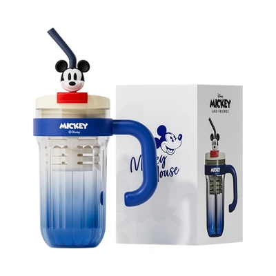 Jual Ataru Gelas Tumbler Plastik Dengan Handle Mickey 720 Ml Biru Putih ...