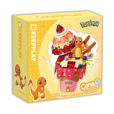 Jual Keepplay Pokemon Charmander Cone Set 156 Pcs Merah Terbaru | Ruparupa