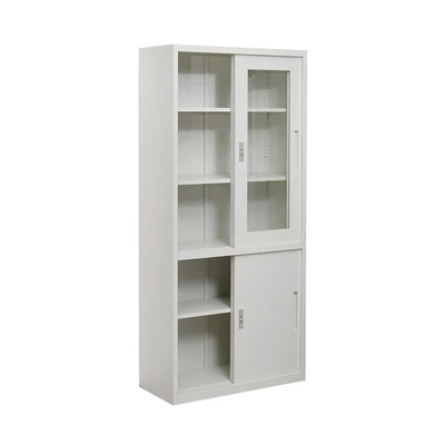 Jual Informa Gavin Kabinet Kantor 4 Pintu Geser Metal Half Putih ...