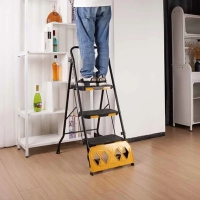 Jual Fixsteps Tangga Lipat Troli 2 In 1 3 Step Hitam Terbaru | Ruparupa