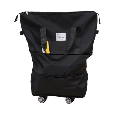 Jual Passport Vanda Tote Bag Travel Expandable Dengan Roda Hitam ...