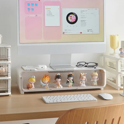 Jual Stora 51 X 21 3 X 13 Cm Kotak Pajang Action Figure Table Top Putih ...