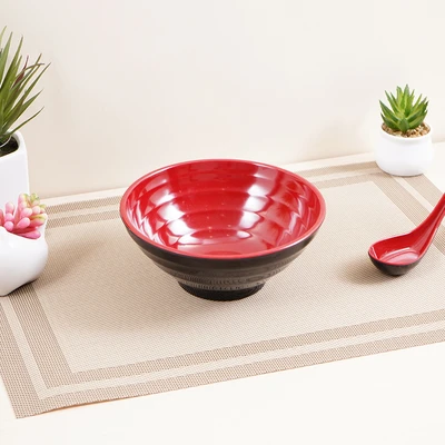 Jual Delicia 16 5 Cm Mangkuk Ramen Merah Hitam Terbaru | Ruparupa