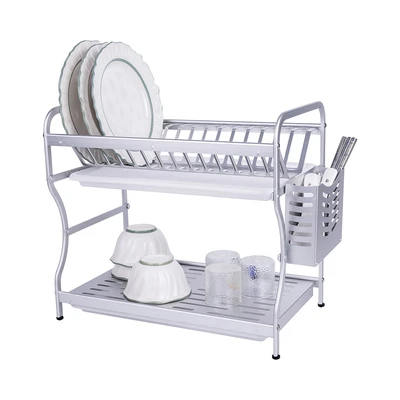 Jual Informa Dave Rak Piring 2 Tingkat Silver Terbaru | Ruparupa