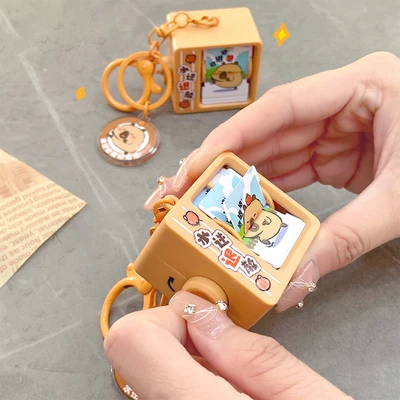 Jual Kiddy Fun Gantungan Kunci Flip Animation Capybara Cokelat Terbaru ...