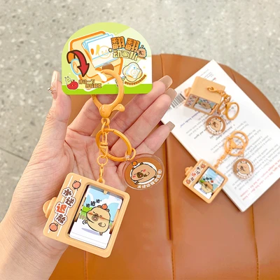 Jual Kiddy Fun Gantungan Kunci Flip Animation Capybara Cokelat Terbaru ...