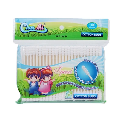 Jual Charmi Cotton Buds Spiral Art Set 100 Pcs 125 Sp Putih Terbaru ...