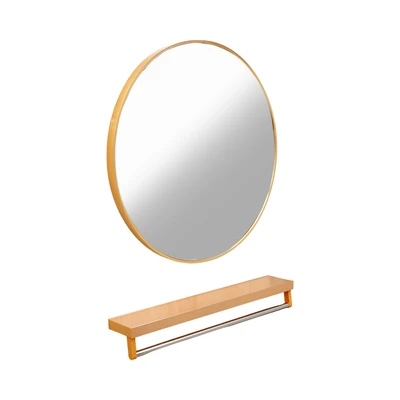Jual Informa 60 Cm Rak Dinding Kamar Mandi Dengan Cermin Gold Terbaru ...