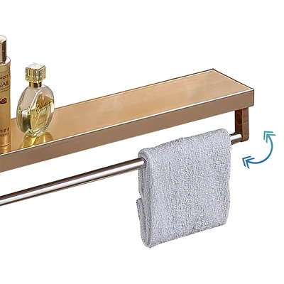 Jual Informa 80 Cm Rak Dinding Kamar Mandi Dengan Cermin Gold Terbaru ...