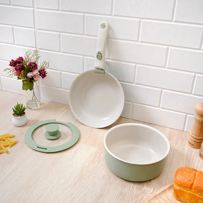 Jual Culinart Set 2 Pcs Wajan Penggorengan Panci Saucepan Detachable ...