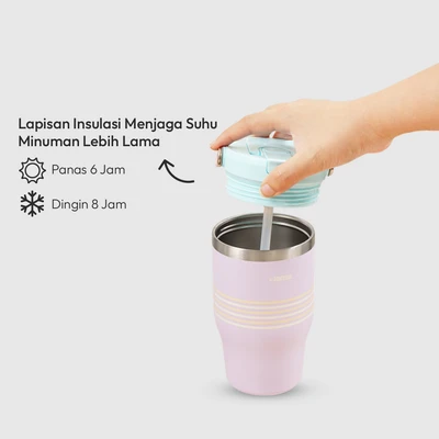 Jual Informa Hazel Botol Vacuum Flask Stainless Steel Dengan Sedotan ...