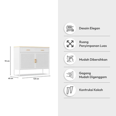 Jual Informa Sydney Kabinet 2 Pintu Putih Terbaru | Ruparupa