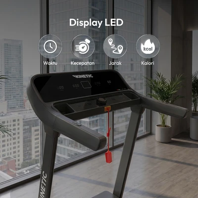 Jual Kinetic Motrized Smart Treadmill 2 Hp 50 P Hitam Terbaru | Ruparupa