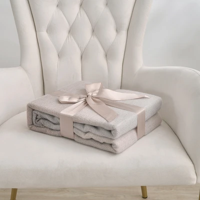 Jual Informa 125 X 150 Cm Selimut Polyester Throw Knit Aurora Greige ...