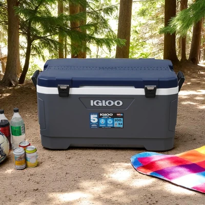 Jual Igloo 94 Ltr Maxcold Cooler Box Biru Navy Terbaru | Ruparupa
