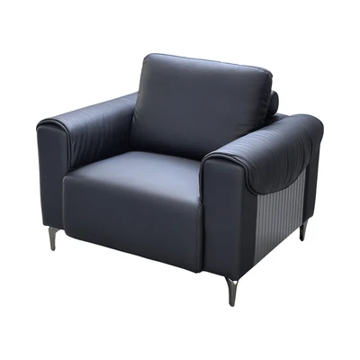 Jual Informa Ford Sofa Kulit 1 Seater Hitam Terbaik | Informa