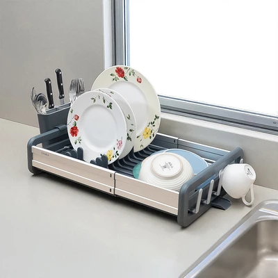 Jual Stora Louise Rak Piring Extendable Abu Abu Terbaru | Ruparupa