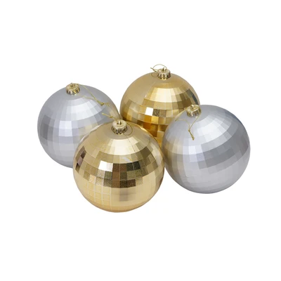 Jual Noelle 15 Cm Set 4 Pcs Bola Dekorasi Natal Christmas Disco Gold ...