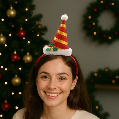 Jual Noelle Bando Natal Christmas Hat Gold Merah Terbaru | Ruparupa