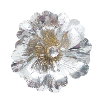 Jual Noelle Bunga Dekorasi Natal Christmas Pick Poinst Poppy Silver ...