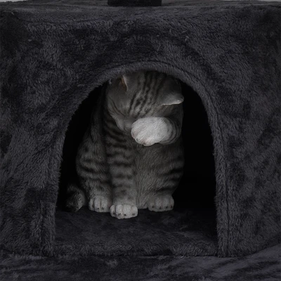 Jual Cavea 55 X 55 X 165 Cm Pohon Bermain Kucing Square Condo Abu Abu ...