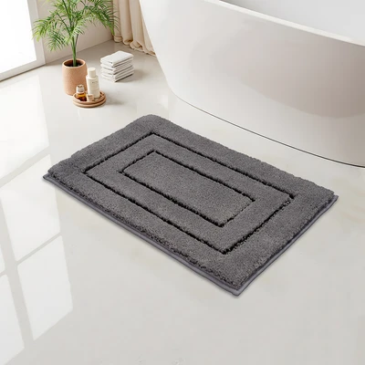 Jual Forhom 40 X 60 Cm Set 2 Pcs Keset Kamar Mandi Microfiber Block Abu ...