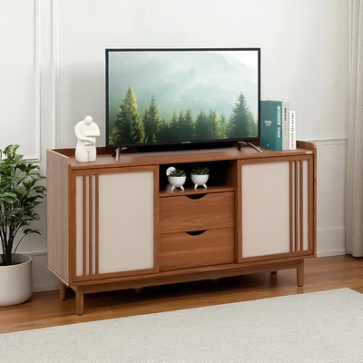 Jual Informa Ellington Rak Tv Particle Board High Natural Cokelat ...