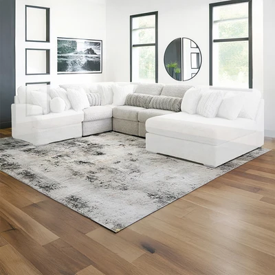 Jual Ashley Snodoodle Sofa Modular Armless Fabric 1 Seater Putih ...