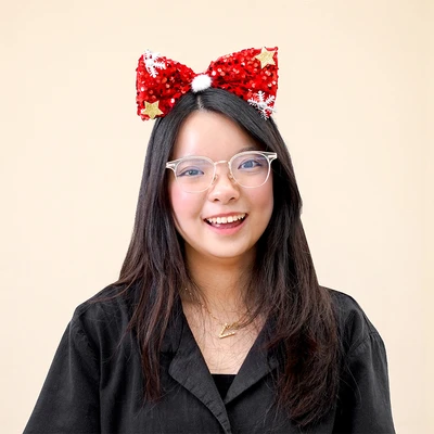 Jual Ataru Bando Natal Christmas Snow Flake Merah Terbaru | Ruparupa