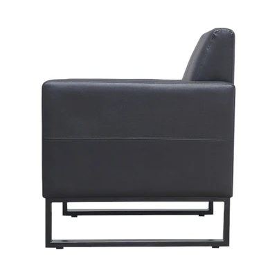 Jual Informa Hillton Sofa Kulit 1 Seater Hitam Terbaik | Informa