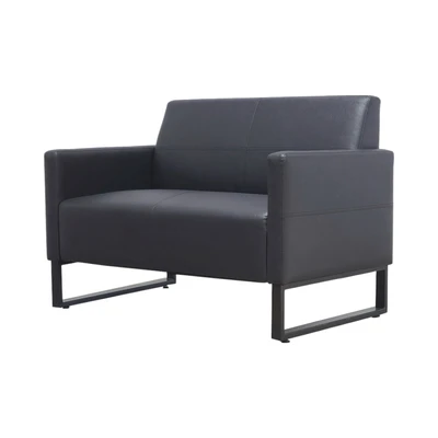 Jual Informa Hillton Set Sofa Kulit Hitam Terbaru | Ruparupa