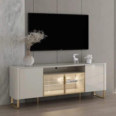Jual Informa Chloe Rak Tv High Cokelat Khaki Terbaru | Ruparupa