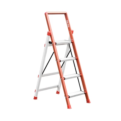 Jual Azko 1 2 Mtr Tangga Lipat Aluminium Steel 4 Step Saving Save Merah ...