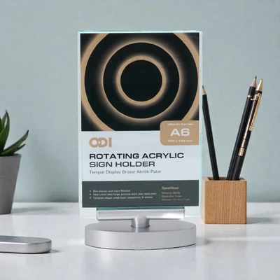 Jual Odi Sign Holder Rotating Portrait A 6 Hijau Original | AZKO