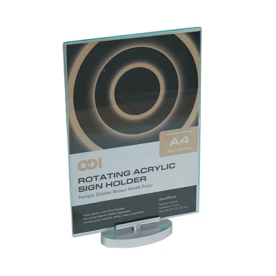 Jual ODI Sign Holder Potrait Rotating A4 - Hijau Terbaru | Ruparupa