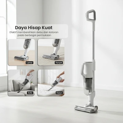 Jual APA 400 ml Vacuum Cleaner Cordless 2-in-1 200 Watt - Putih Terbaru ...