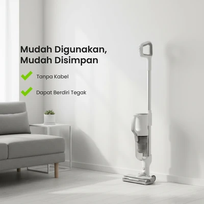 Jual APA 400 ml Vacuum Cleaner Cordless 2-in-1 200 Watt - Putih Terbaru ...
