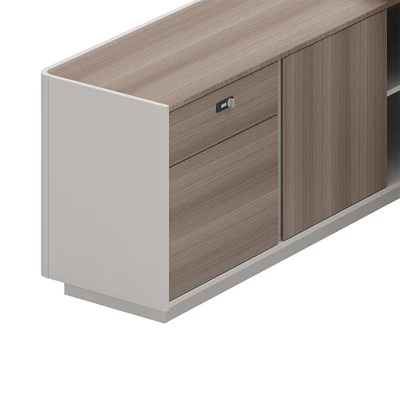 Jual Informa Monthana I I Meja Kantor Sisi Kiri Cokelat Terbaru | Ruparupa