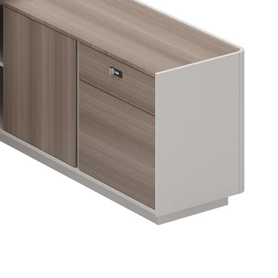 Jual Informa Monthana 2 Meja Kantor Sisi Kanan Cokelat Teak Terbaru ...