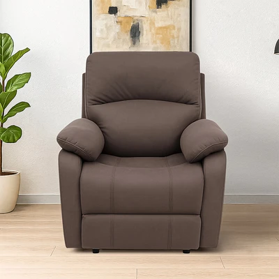 Jual Informa Sandy Sofa Recliner Kulit 1 Seater Cokelat Terbaru | Ruparupa