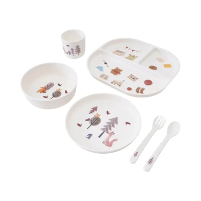 Jual Kindla Set 5 Pcs Orelio Perlengkapan Makan Bayi Krem Terbaru ...