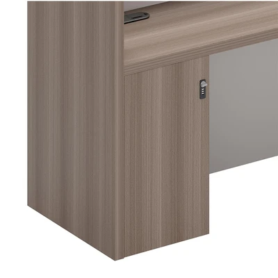 Jual Informa Monthana 2 Meja Resepsionis Sisi Kiri Cokelat Teak Abu Abu ...