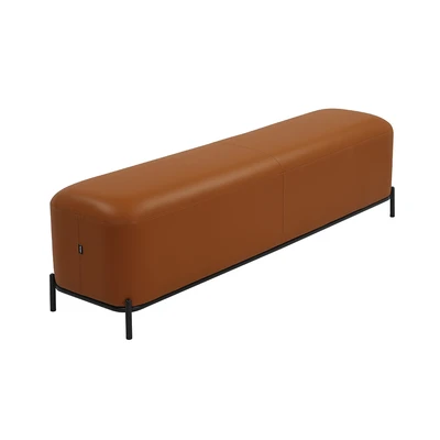 Jual Informa Yora Bangku Bench Kulit Cokelat Terbaru | Ruparupa