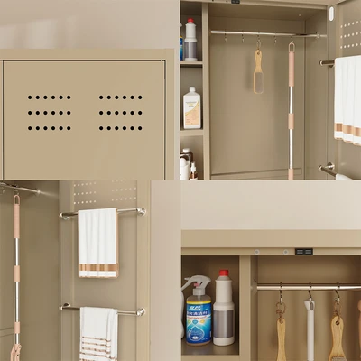 Jual Krisbow Lemari Janitor 2 Pintu Swing 85x40x180 cm - Cokelat ...