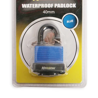 Jual Krisbow Gembok Tahan Air Short Beam 40 Mm Biru Terbaru | Ruparupa